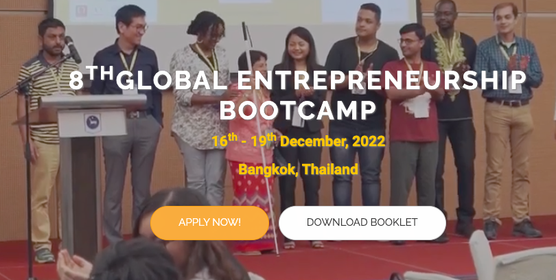 8th Global Entrepreneurship Bootcamp in Bangkok, Thailand 2022 || Apply Now - OYA School